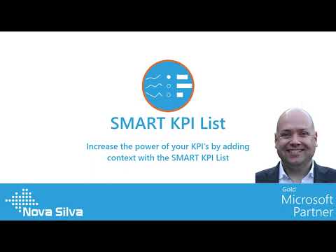 Tutorial: how to use the SMART KPI List - Power BI Visuals by Nova Silva